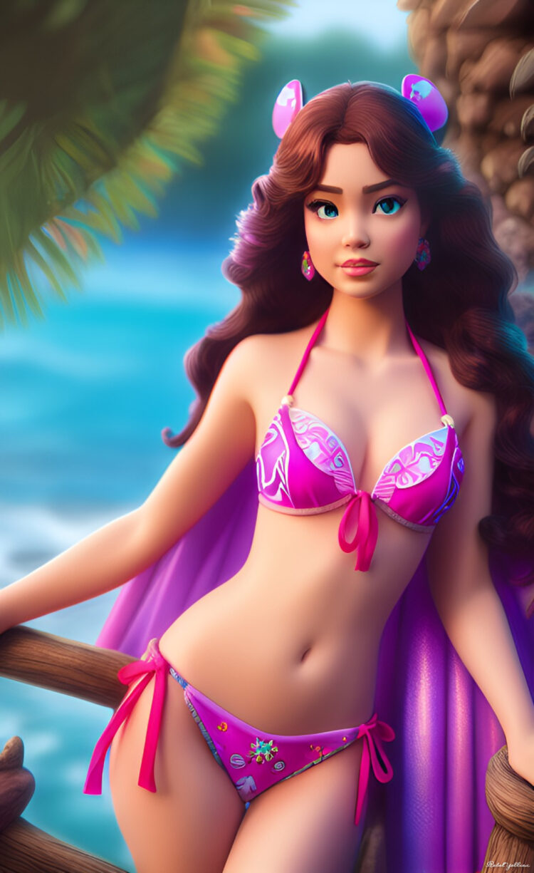 8 Hot Sexy Princess Digital Bikini Pics