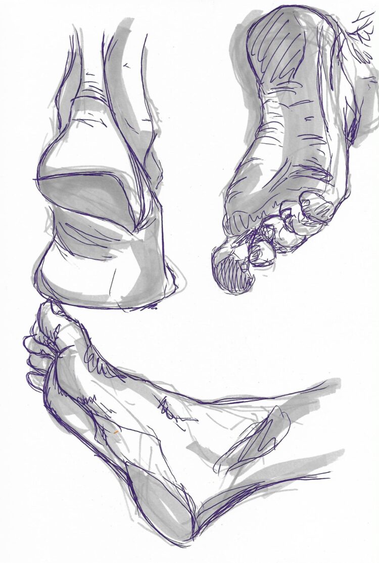 Kat Sketch Feet
