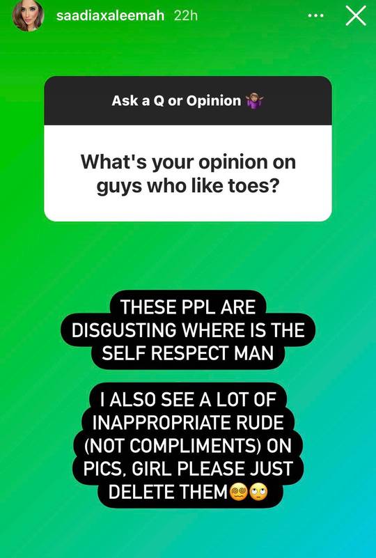 Saadia Aleemah Feet